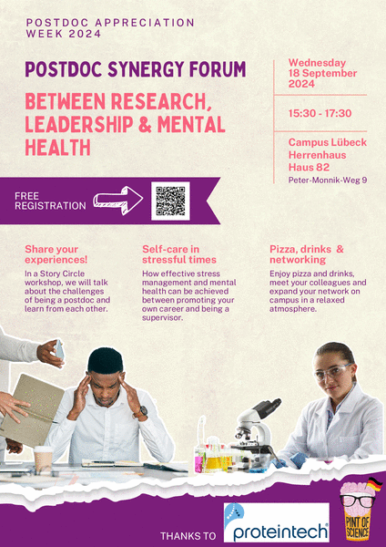 Netzwerkevent für Postdocs: Postdoc Synergy Forum: Universität zu Lübeck